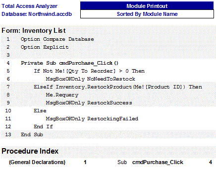 Microsoft Access Database Analysis, Documentation and Best Practices with Total Access Analyzer