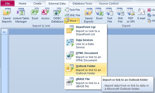Link Microsoft Access Databases To Microsoft Outlook Inbox Calendar Contacts And Tasks