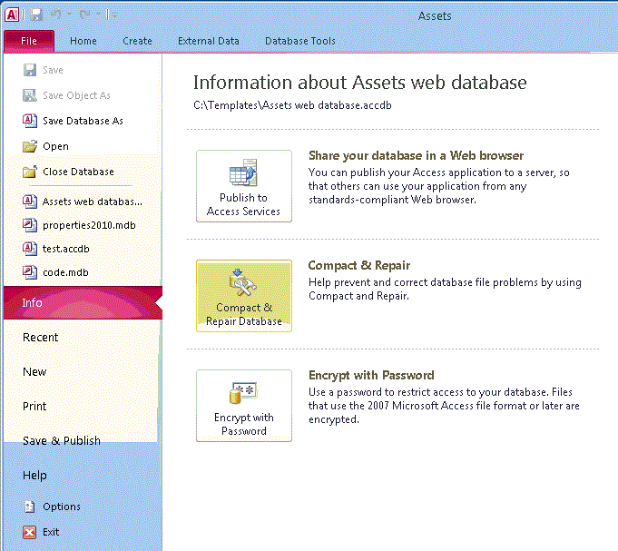 Microsoft Access Database Compact And Repair By Version To Minimize Corruption And Avoid Bloat